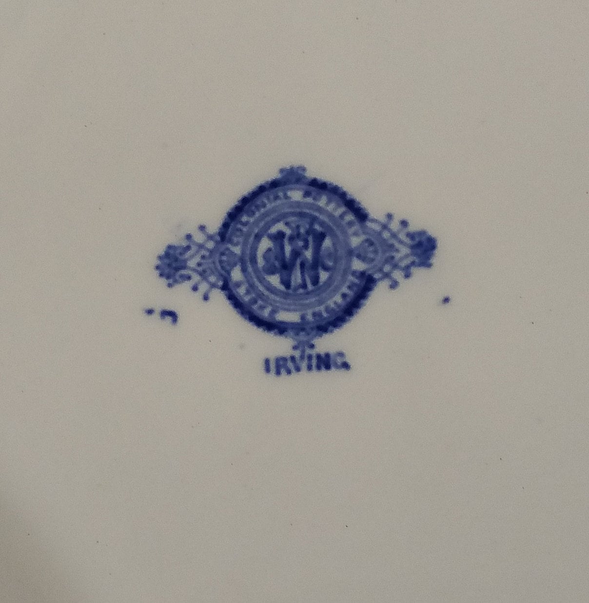 C. 1900 Blue Transferware Jug and Basin Set by F. Winkle/colonial ...