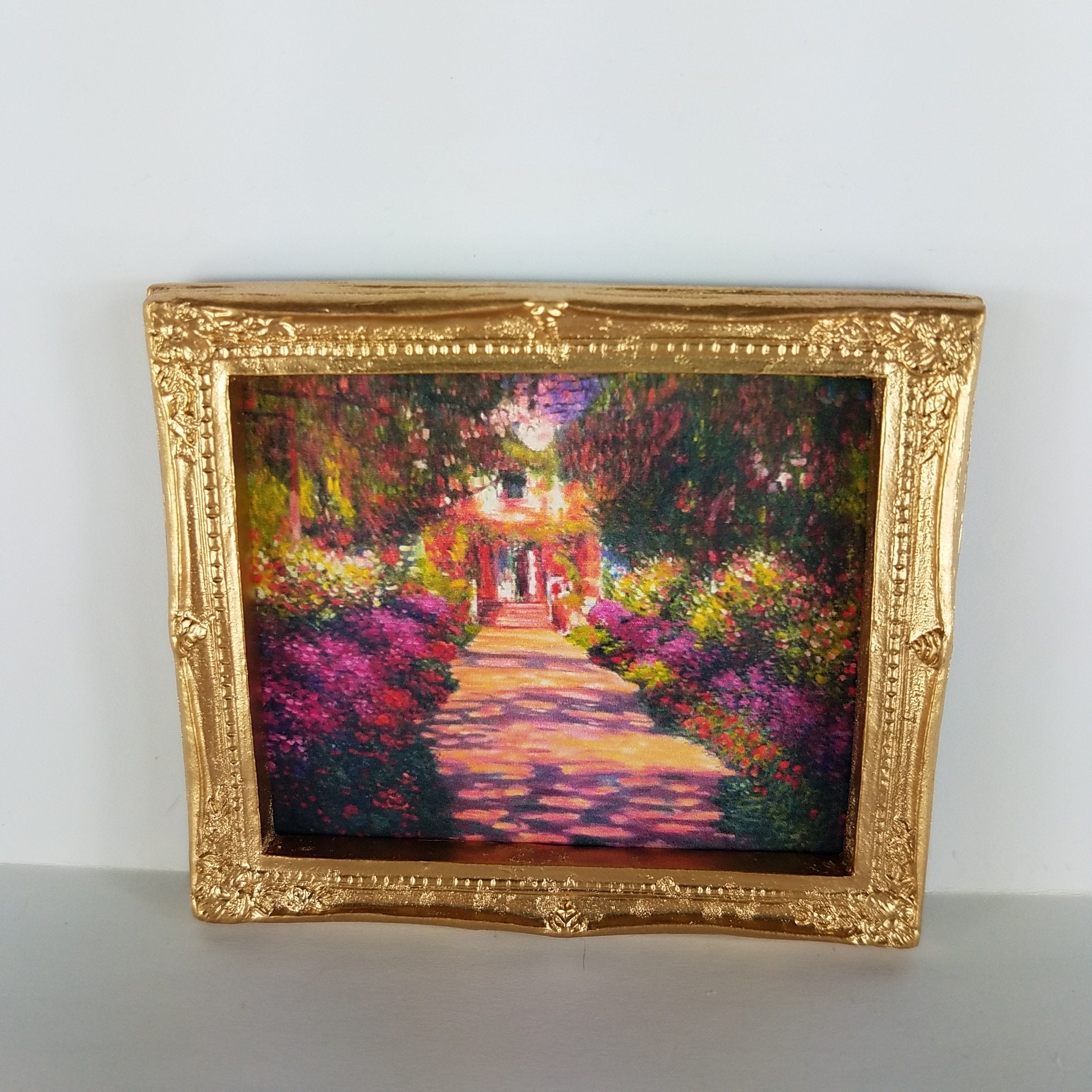 Miniature Picture Monet Monet's Garden Path Garden - Etsy