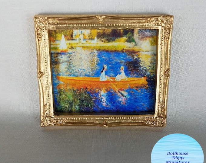 Miniature Picture the Skiff La Yole by Renoir Dollhouse Diggs - Etsy