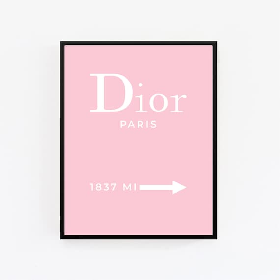 Dior Print Dior Wall Art Christian Dior Poster Christian Dior | Etsy
