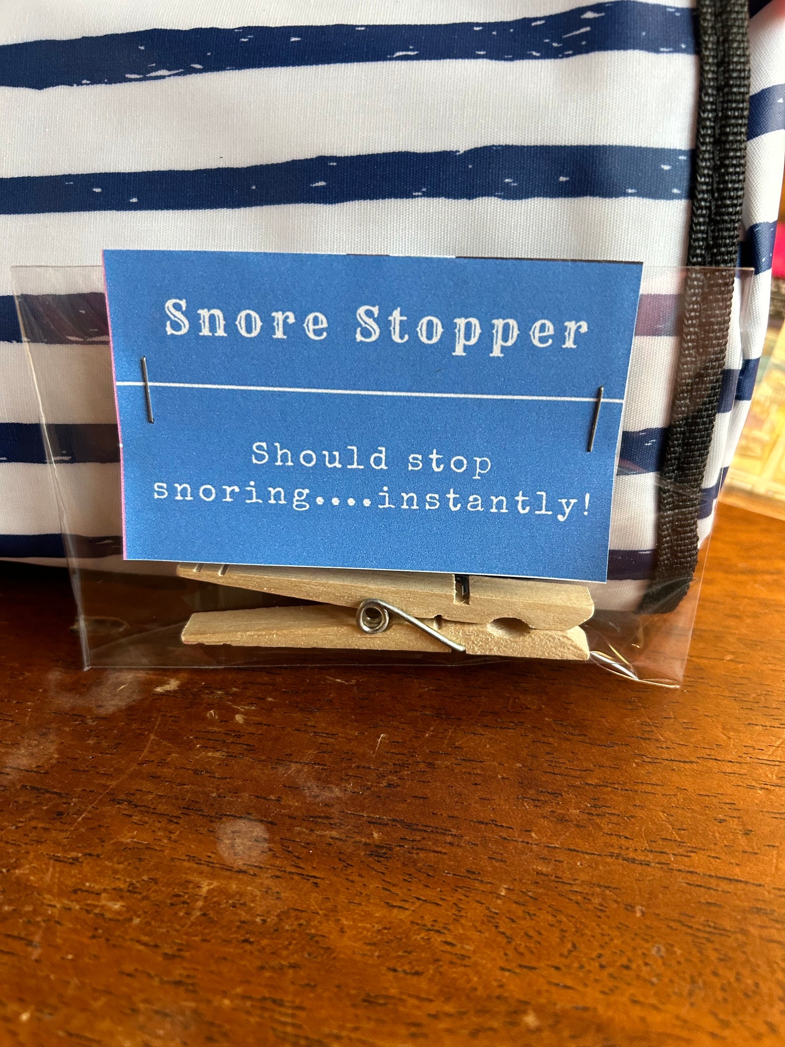 Snoring Spouse Funny Birthday Joke Gag Gift Snoring Stopper Nose Clip ...