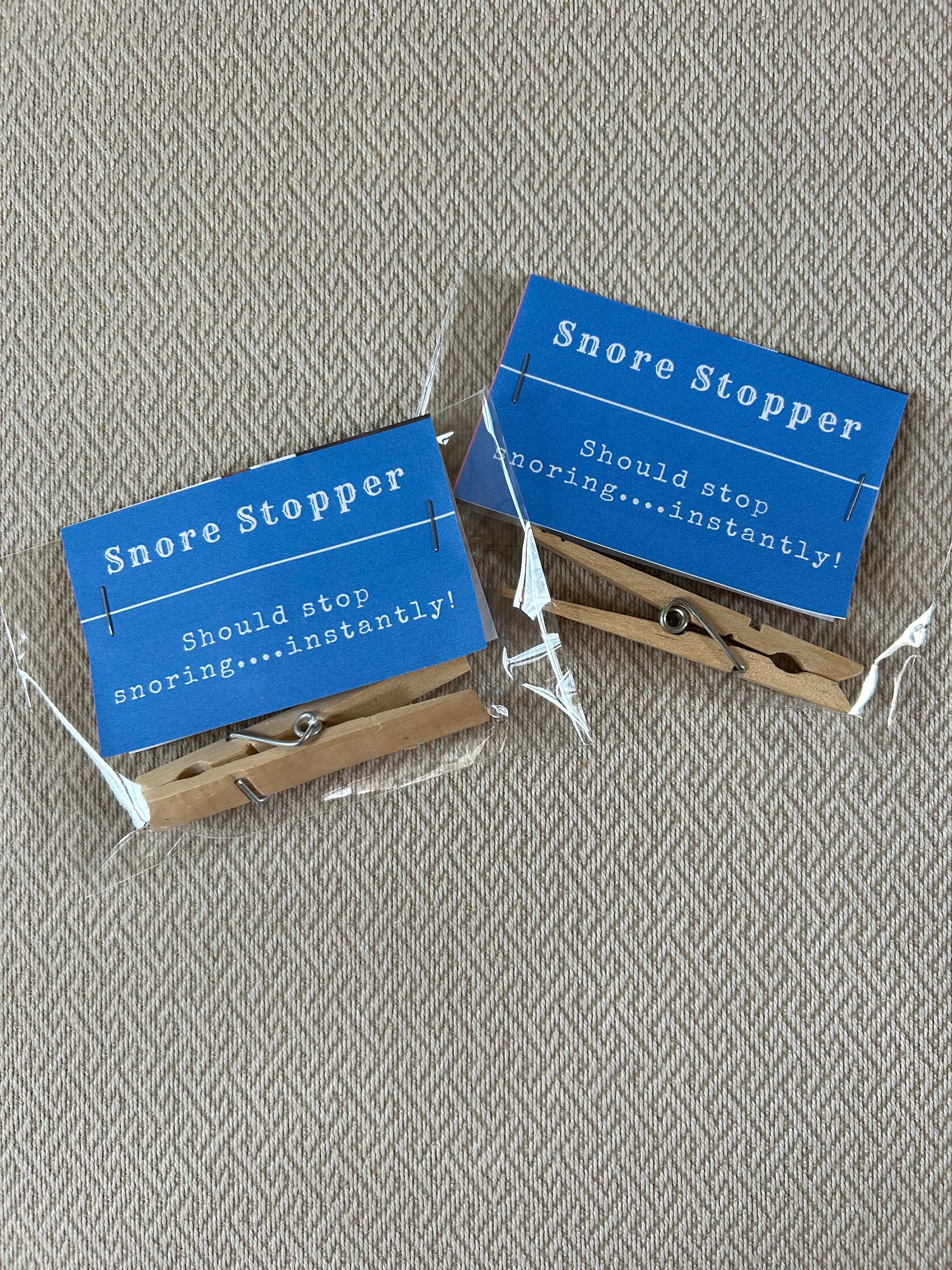 Snoring Spouse Funny Birthday Joke Gag Gift Snoring Stopper Nose Clip ...