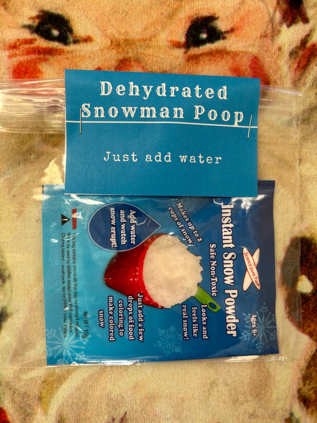 Holiday Gag Gift Snowman Poop Dehydrated Office Prank Family Grab Bag ...