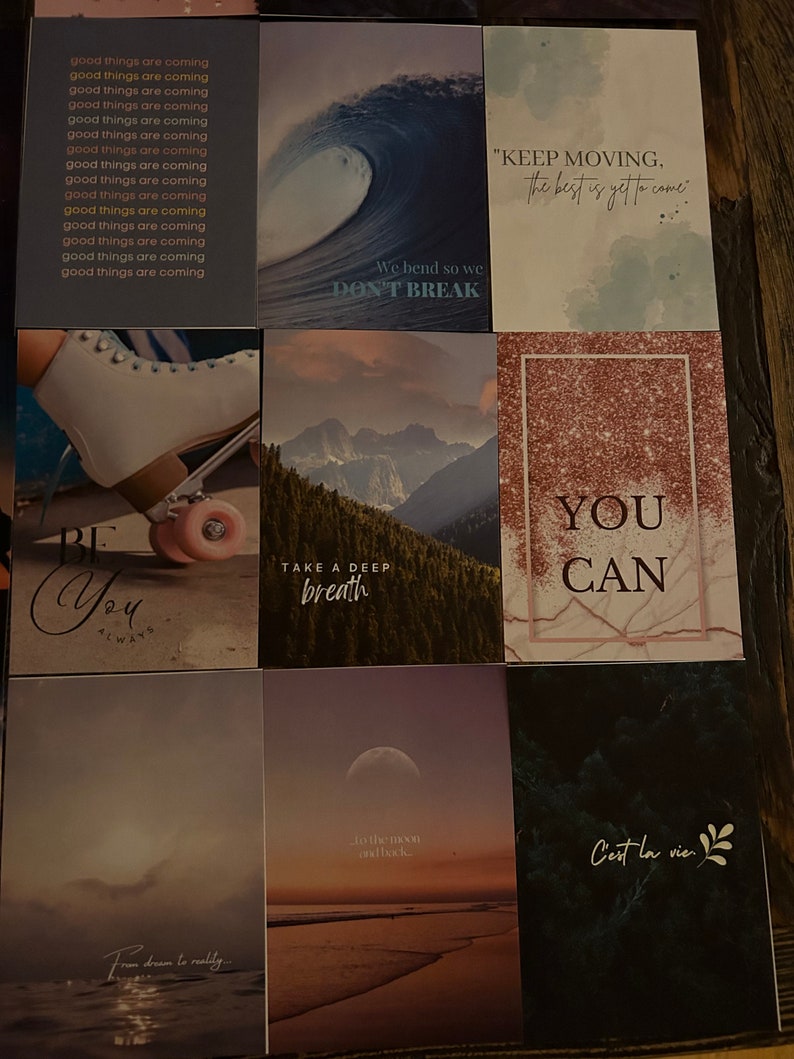 Motivational Quote Postcards Digital Download 25 Cards - Etsy Australia
