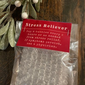 Stress Reliever Gag Gift Pop a Bubble and Relax - Etsy