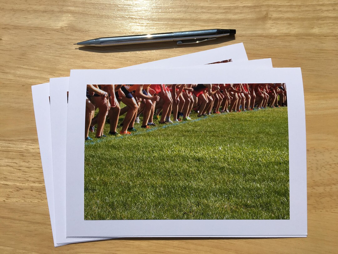 Set of 3, Cross Country Blank 5x7" Folded Note Cards & Envelopes, Good ...