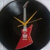 Punk Rock Painted Vinyl Record Clock,. Wall Clock. Gift for Music Lover ...