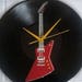 Punk Rock Painted Vinyl Record Clock,. Wall Clock. Gift for Music Lover ...