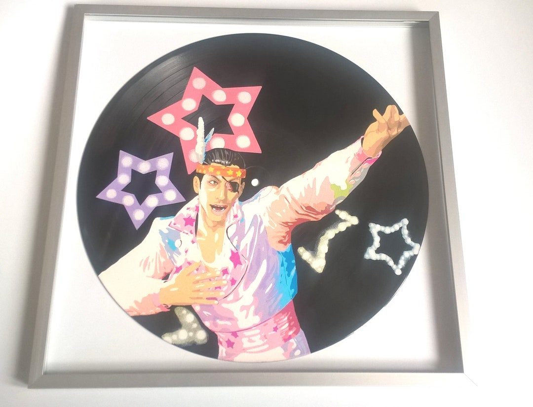 Majima 24 Hour Cinderella Vinyl Record Art - Framed Yakuza Painting - Etsy