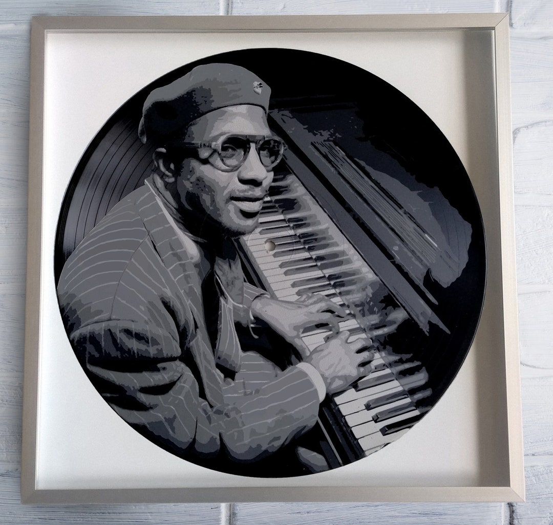 Thelonious Monk Painted on Vinyl Record - Framed and Ready to Hang ...