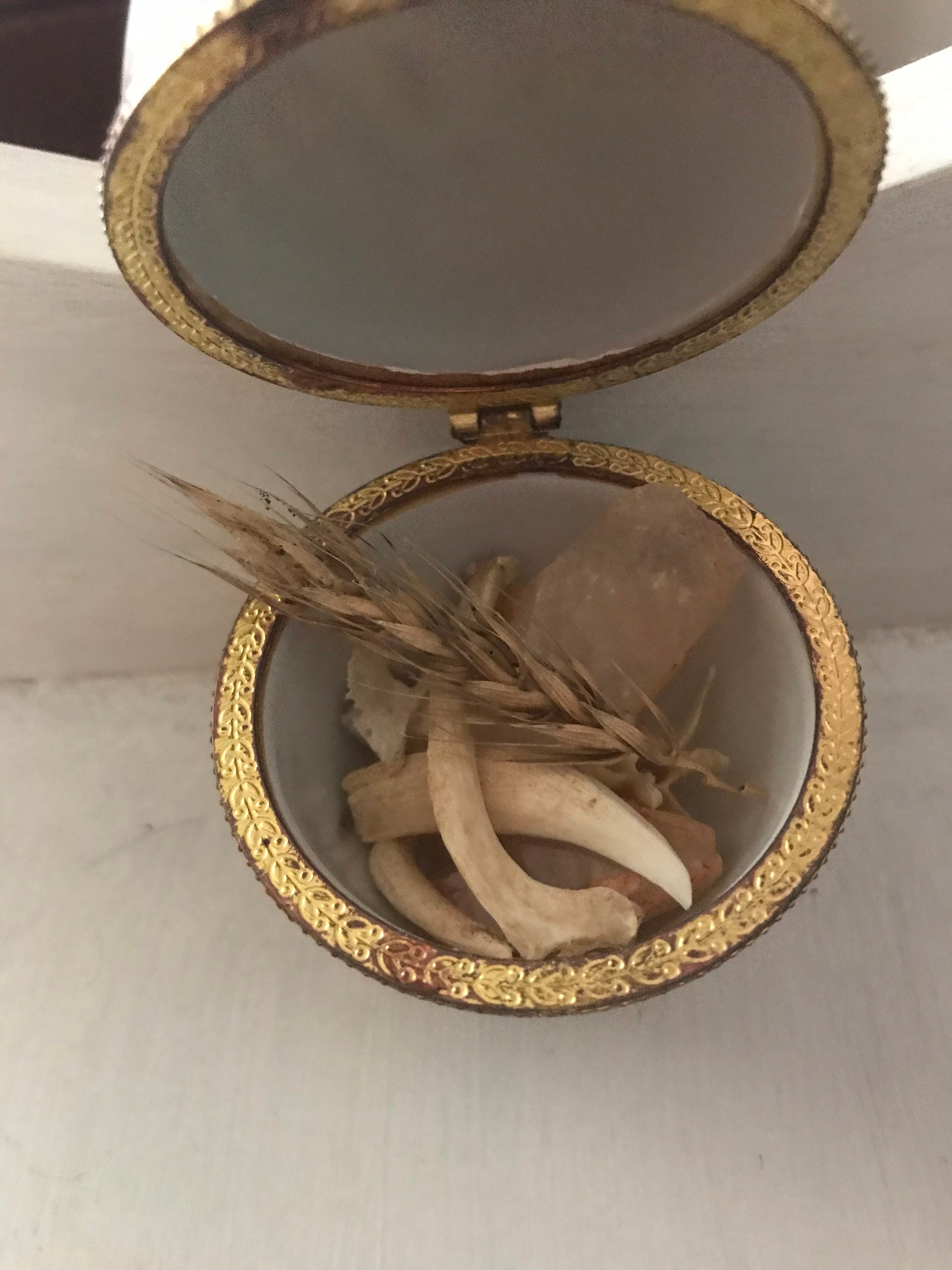 Floral Fall Victorian Egg Curiosity container | Etsy