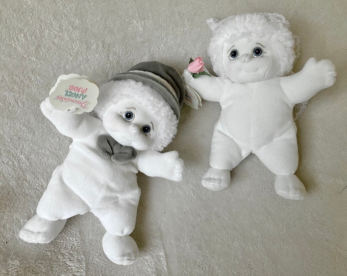 Dreamsicles Angel Hugs Bride & Groom Plushies - Etsy