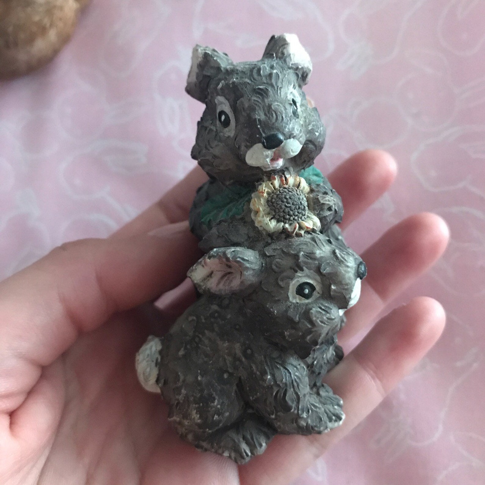 Cute 4 pack small cottage-core bunny figurines - Etsy.de