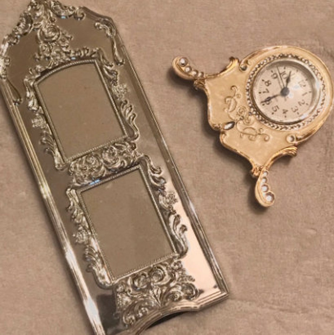 Elaborate Vintage Frame & Ornate Clock - Etsy