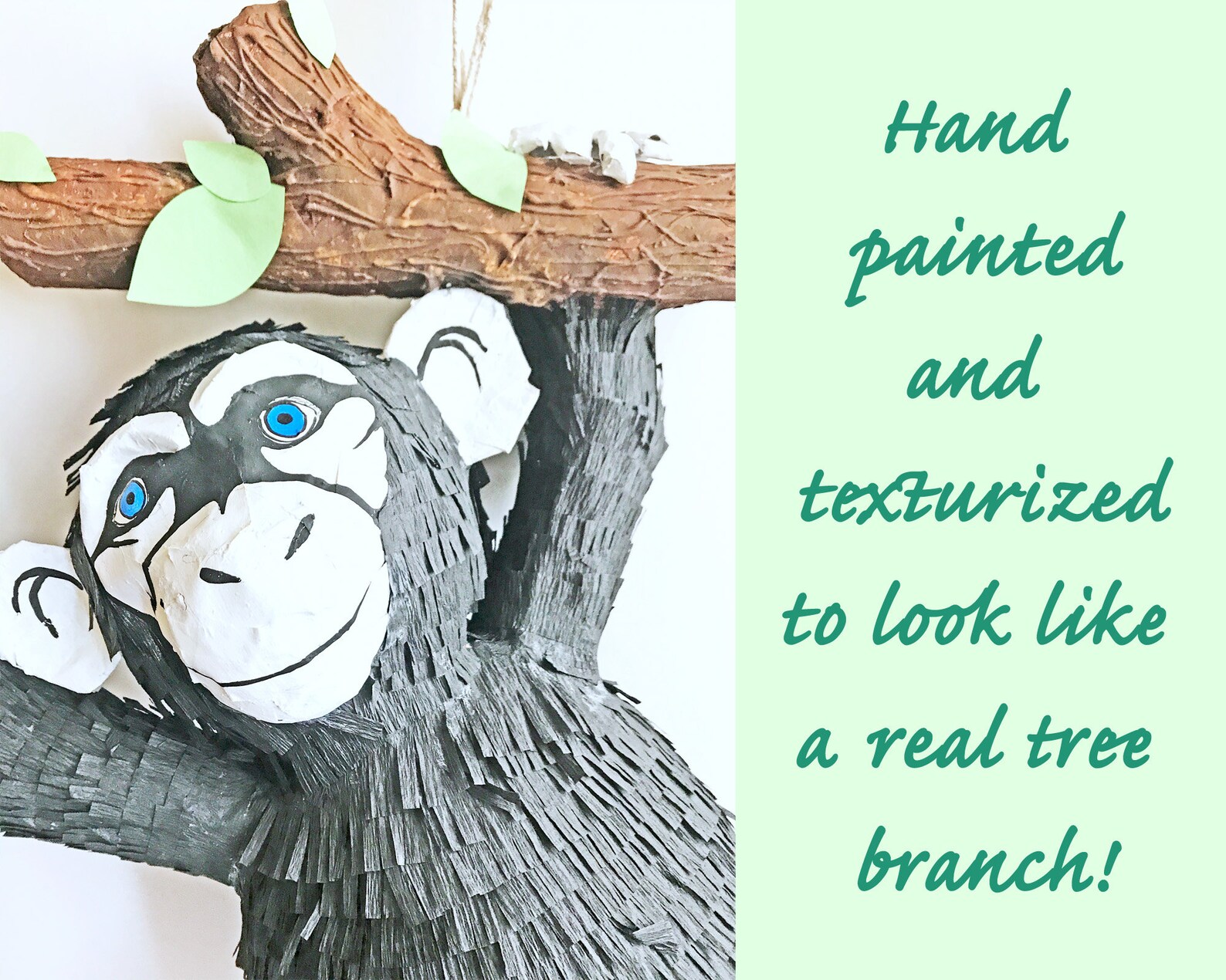 Monkey Pinata Monkey Birthday Party Monkey Party Jungle Party Zoo ...