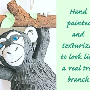 Monkey Pinata Monkey Birthday Party Monkey Party Jungle Party Zoo Themed Birthday Jungle First ...