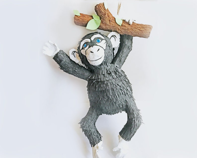 Monkey Pinata Monkey Birthday Party Monkey Party Jungle Party Zoo ...