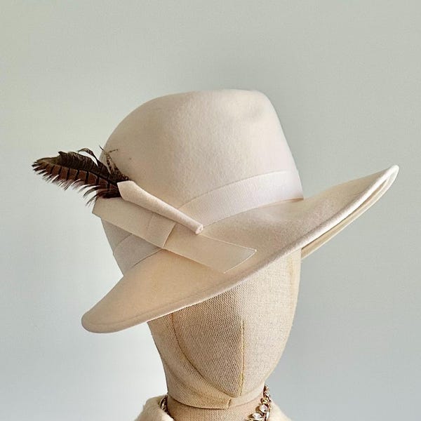 Cream Hat - Etsy