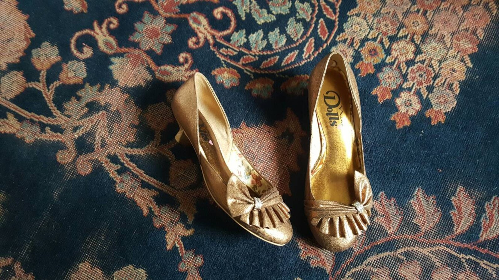 Vintage 1700s 1800s 18th Century Antique Look Copper Gold Leather ...