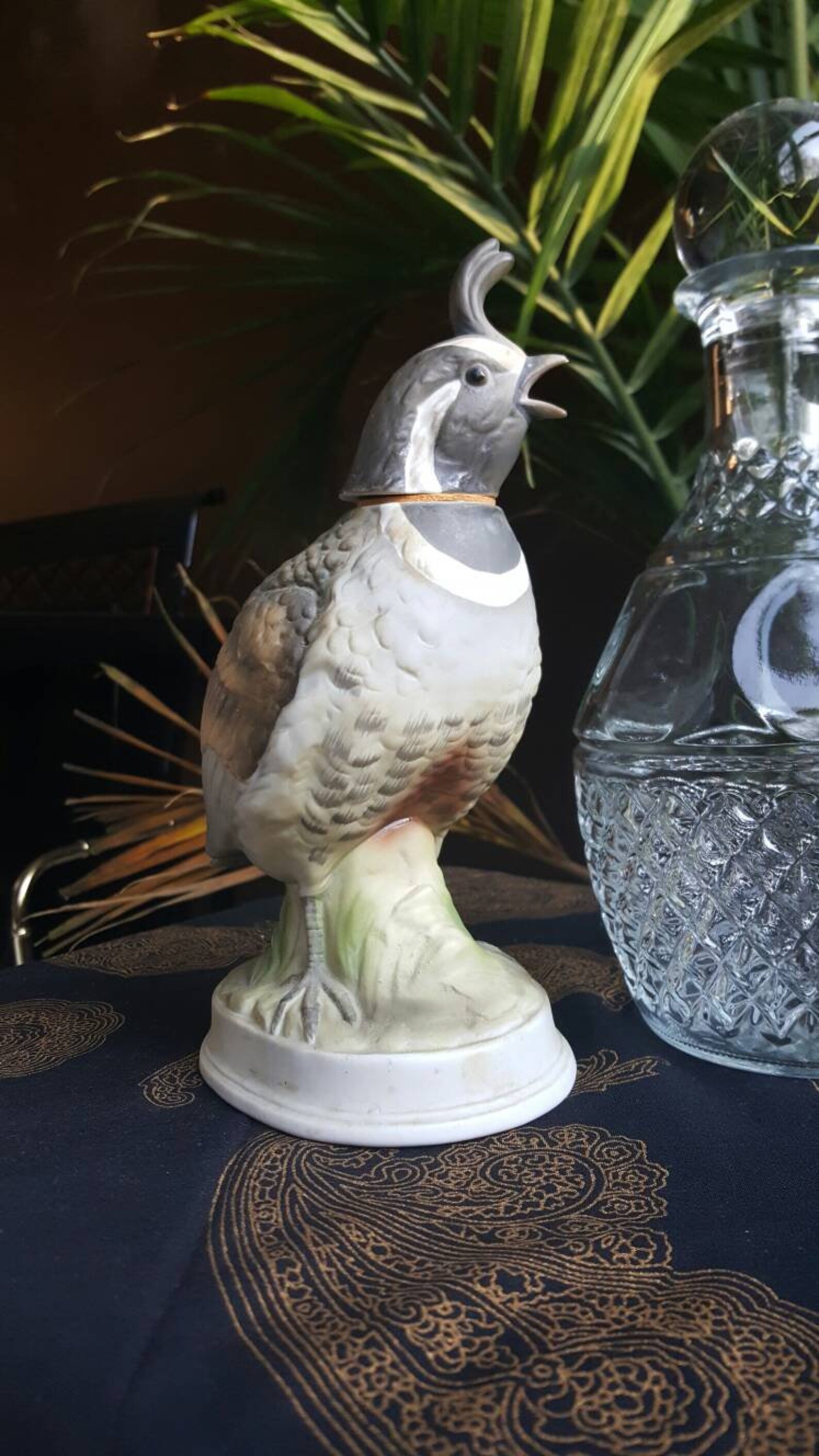 Vintage 1970s Quail Bird Decanter Ceramic Figurine Wine - Etsy