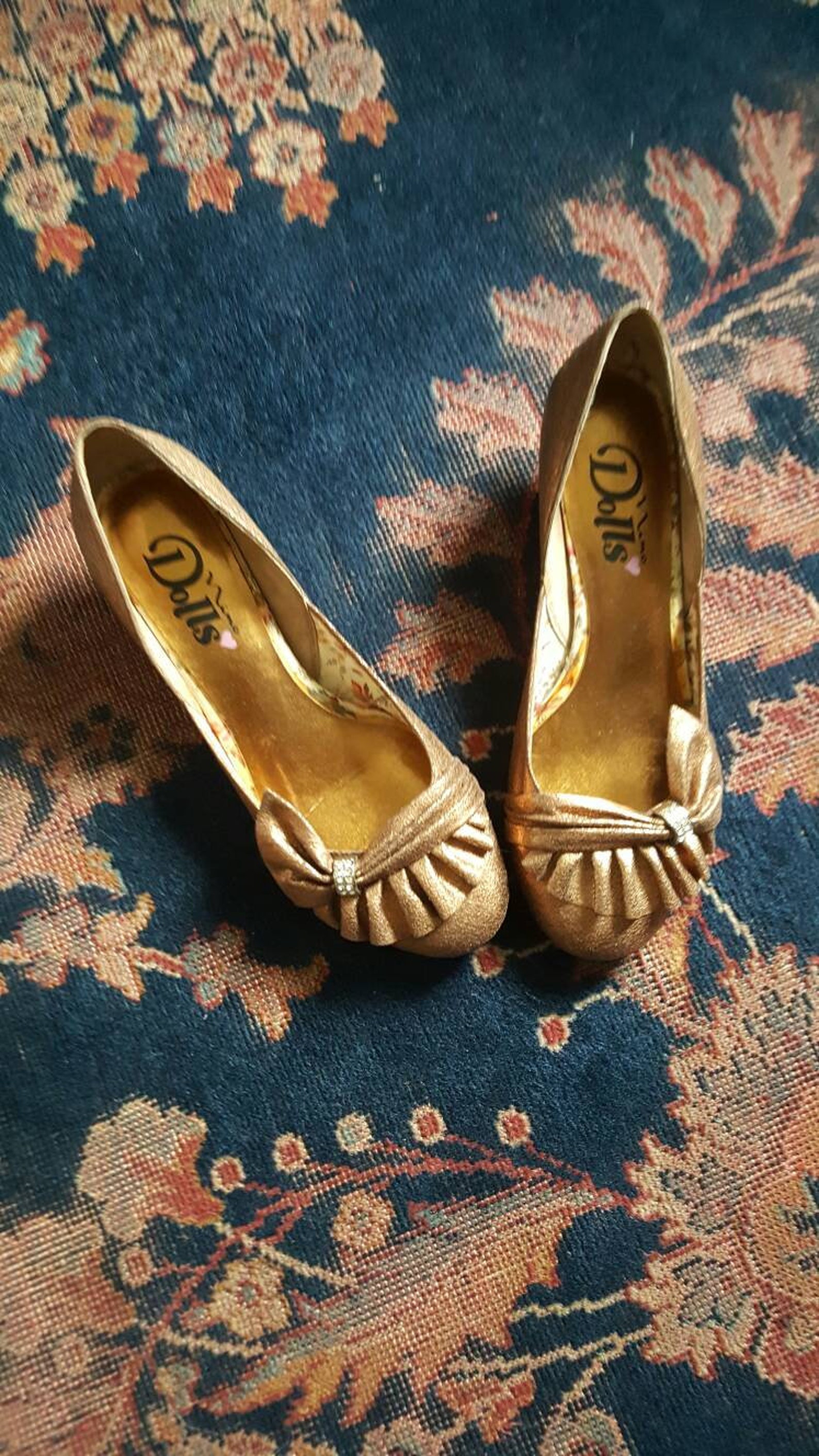 Vintage 1700s 1800s 18th Century Antique Look Copper Gold Leather ...