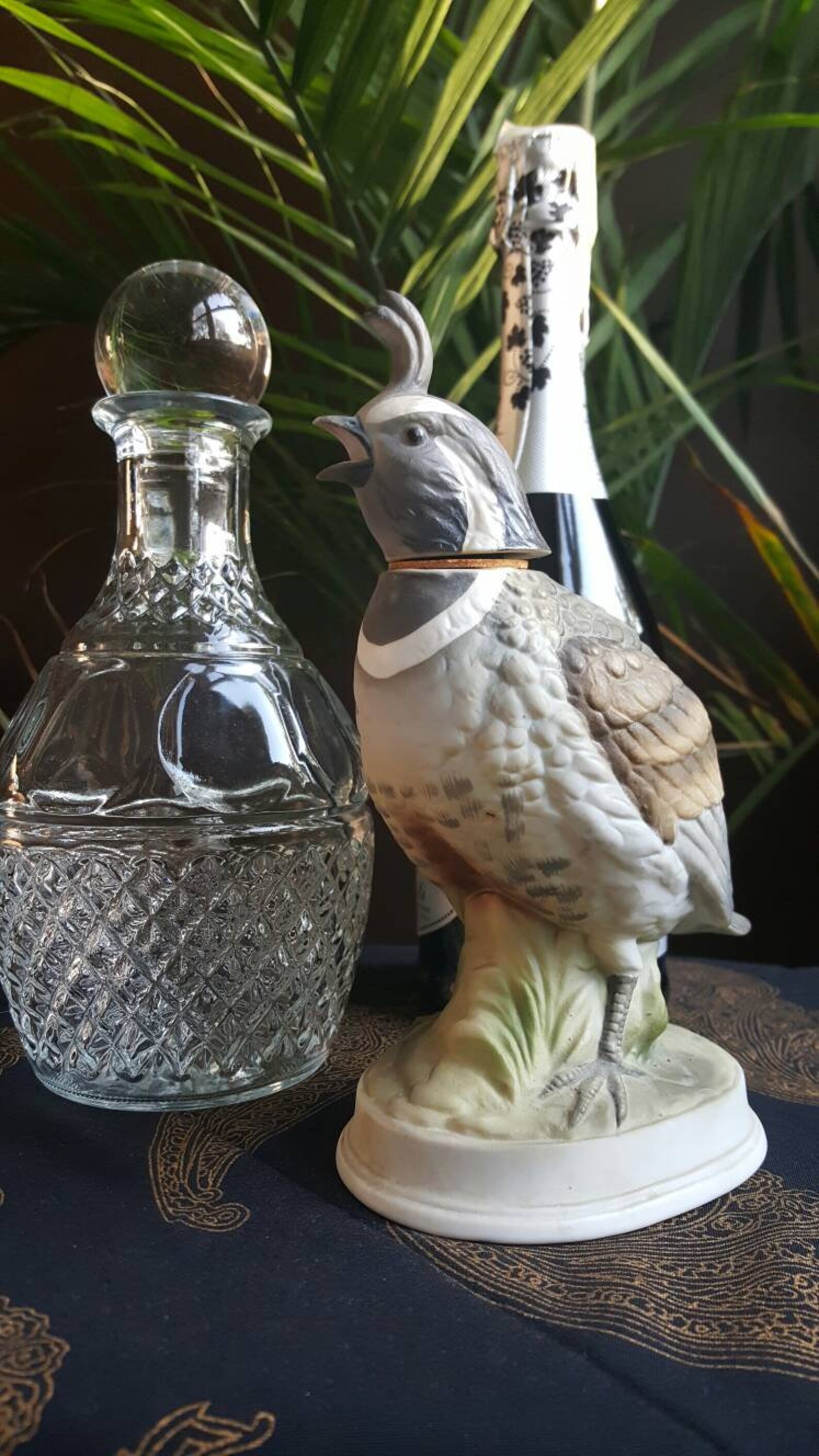Vintage 1970s Quail Bird Decanter Ceramic Figurine Wine - Etsy