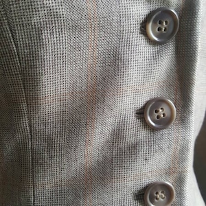 Vintage 1940s Wool Joselli Skirt Suit, Khaki Tan, Gray, Light Brown ...