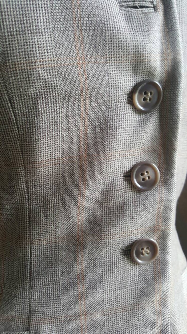 Vintage 1940s Wool Joselli Skirt Suit Khaki Tan Gray Light | Etsy