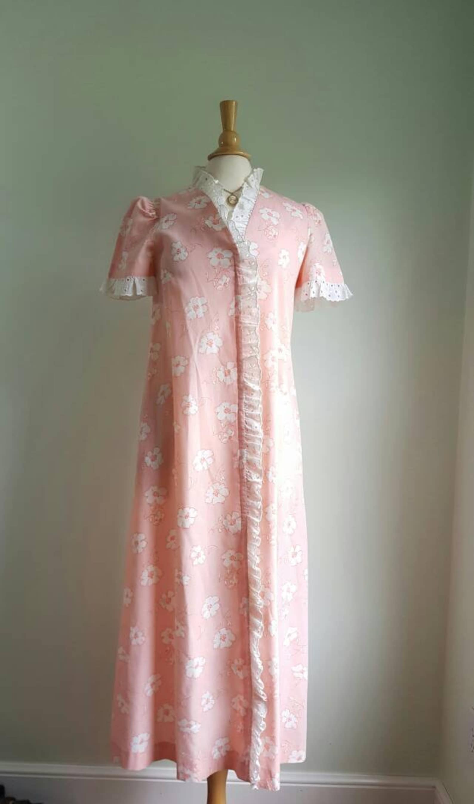 Vintage 1960s 1970s Does 1930s Long Robe House Coat Dressing - Etsy
