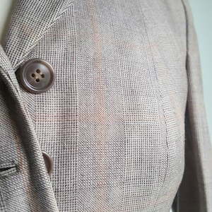 Vintage 1940s Wool Joselli Skirt Suit, Khaki Tan, Gray, Light Brown ...