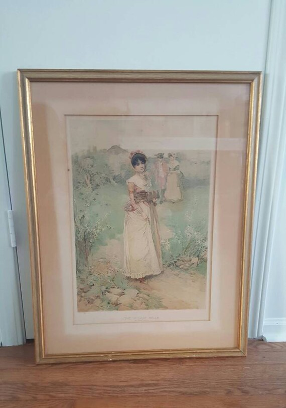Vintage Antique 1800s Victorian Edwardian Art Lithograph - Etsy