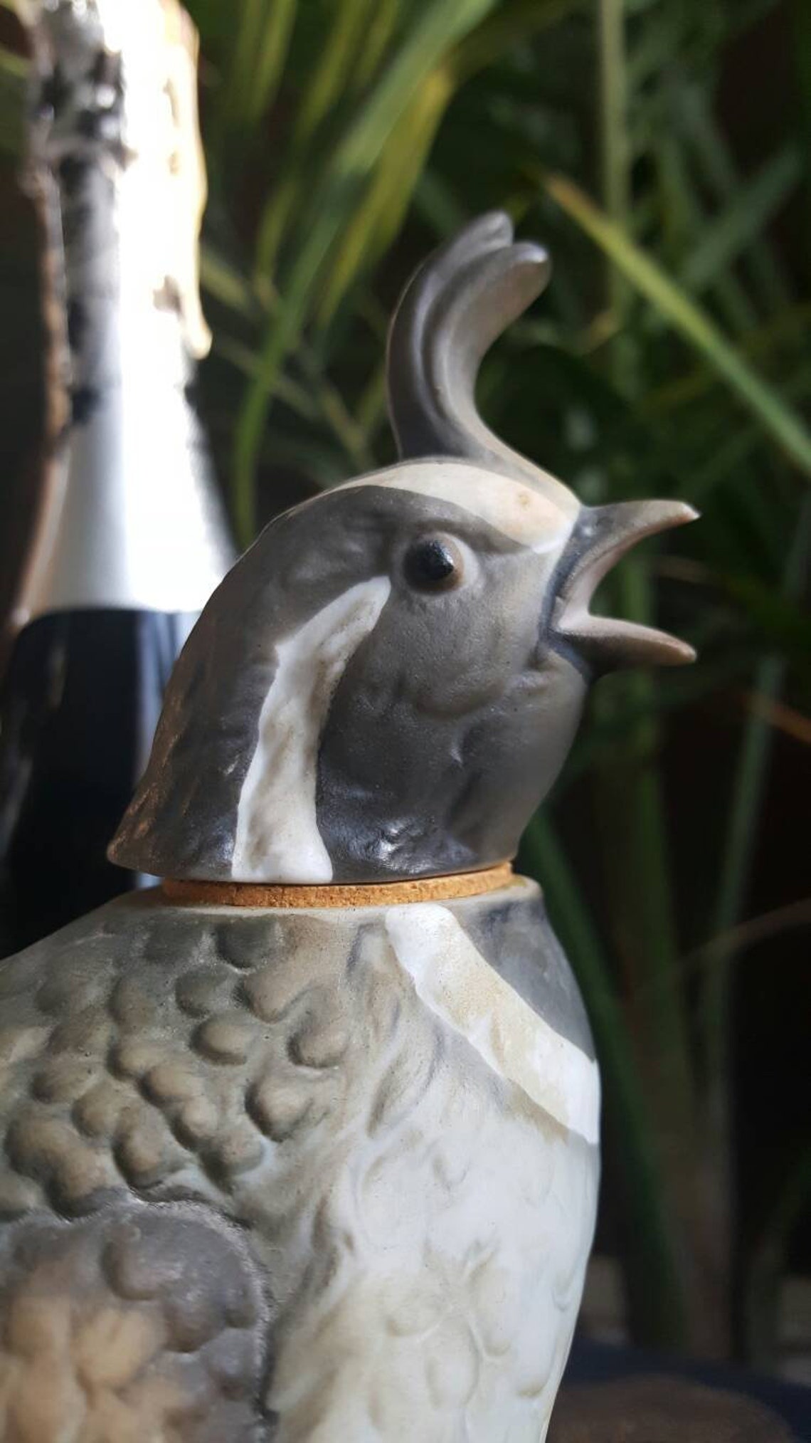 Vintage 1970s Quail Bird Decanter Ceramic Figurine Wine - Etsy
