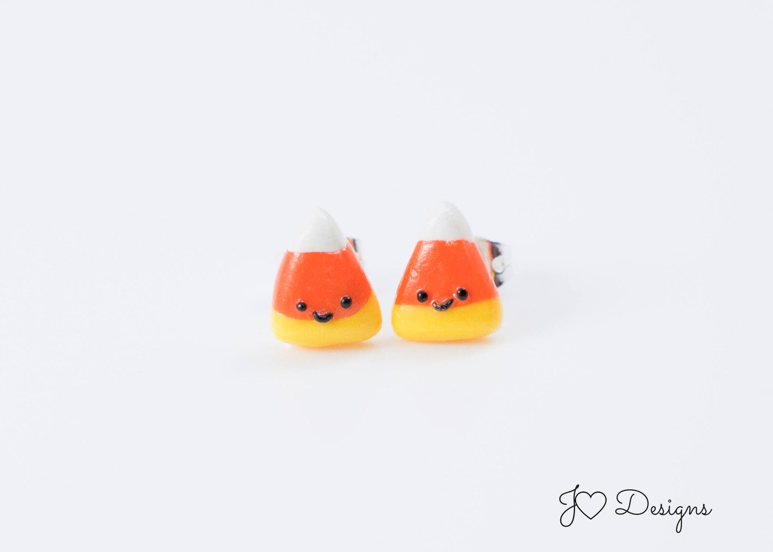 Candy Corn Earrings Candy Corn Studs Halloween Earrings - Etsy