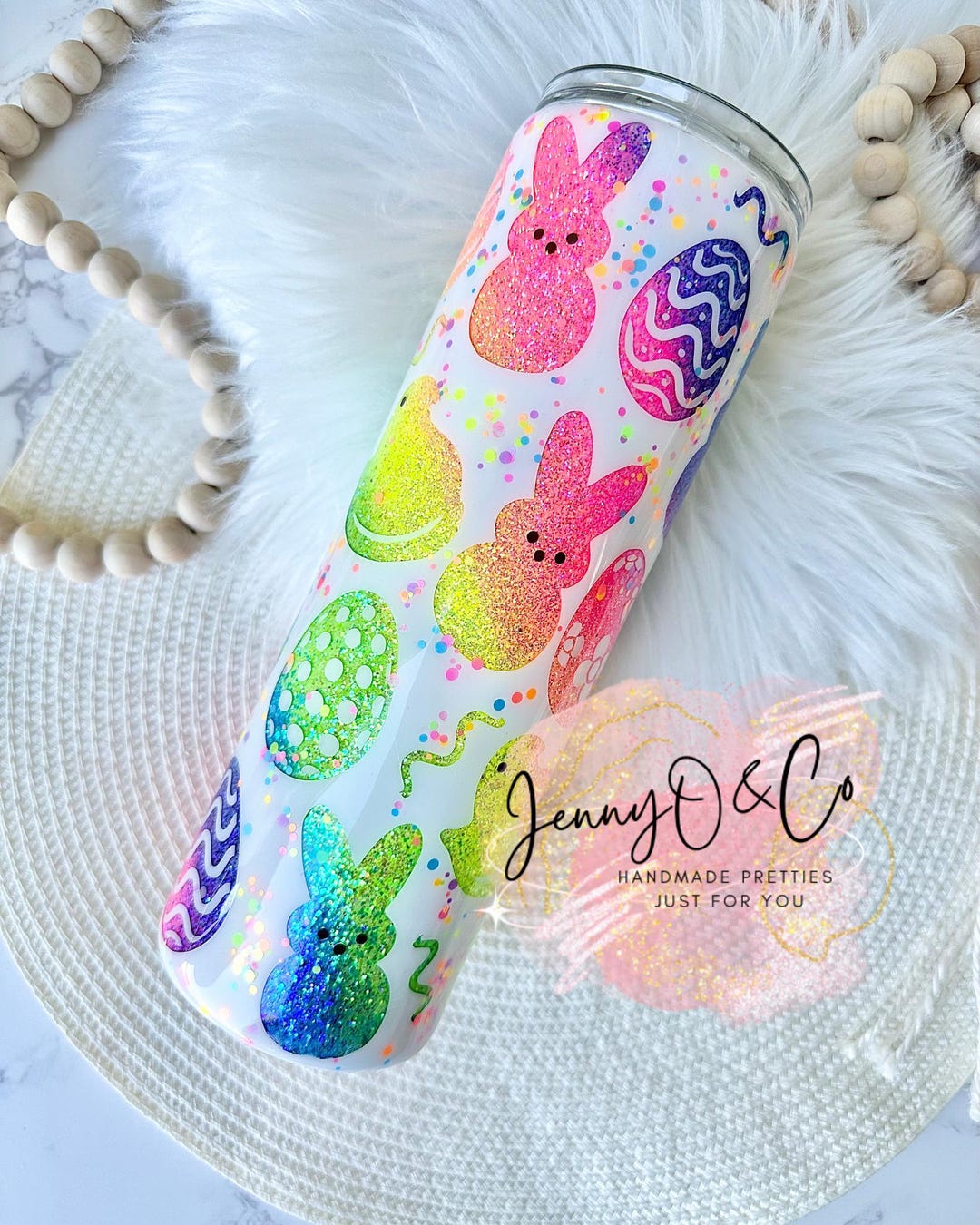 Easter Tumbler, Easter Candy Tumbler, Easter Egg Tumbler, Glitter ...