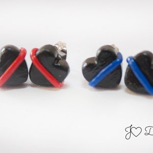 Police Studs, Fire Studs, Thin Blue Line, Police Officer Gifts, Police ...