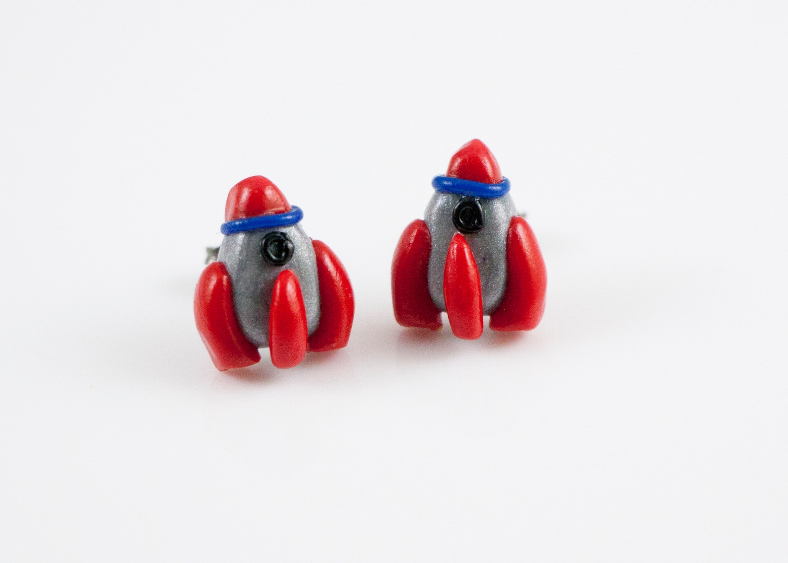 Rocket Studs Rocket Earrings Rocket Ship Studs Spaceship - Etsy