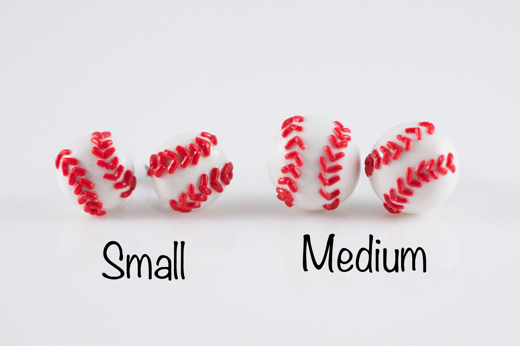 Baseball Earrings Baseball Studs Baseball Stud Earrings | Etsy