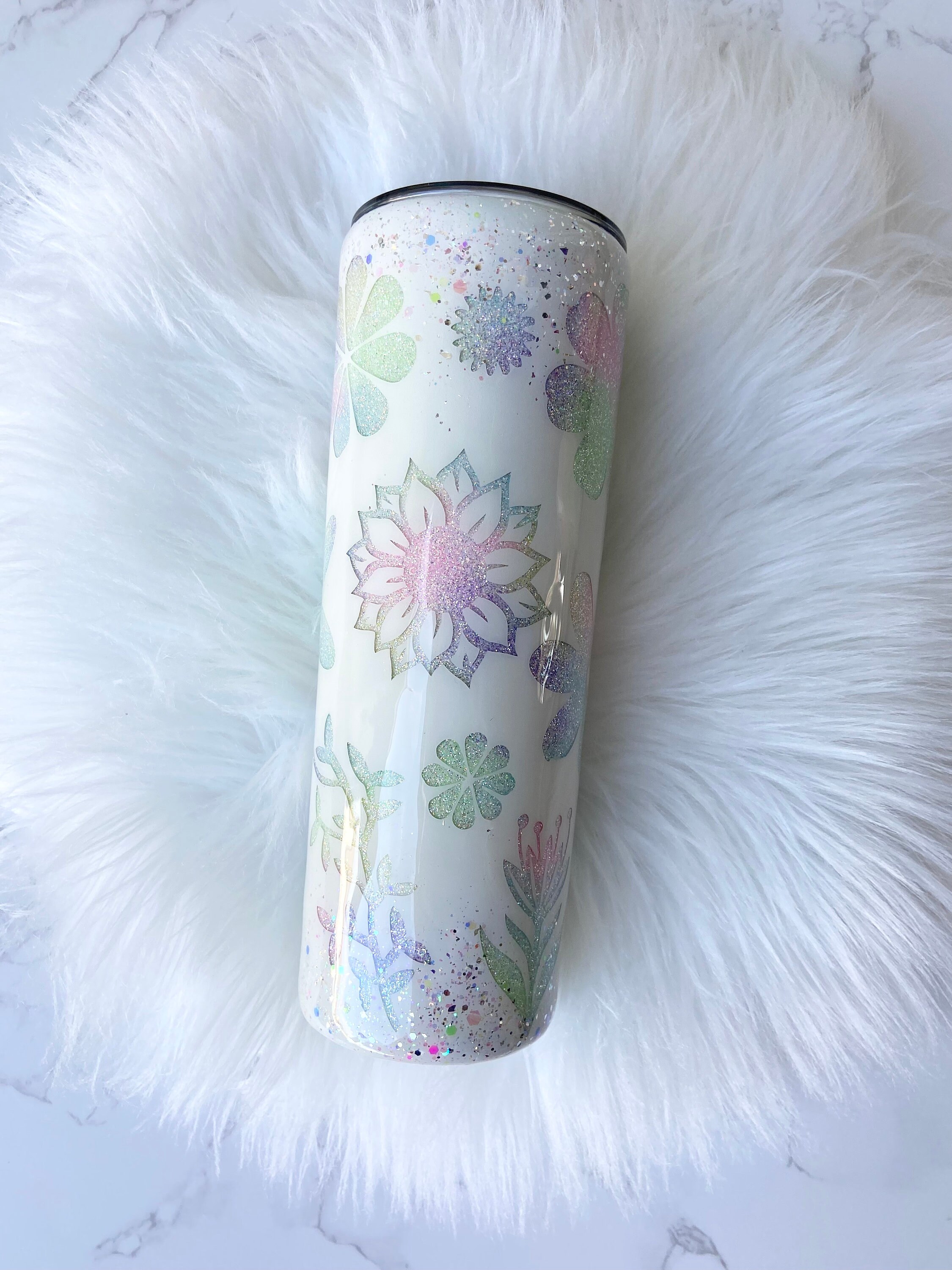 Spring Tumbler Floral Tumbler Pastel Floral Tumbler Pastel - Etsy