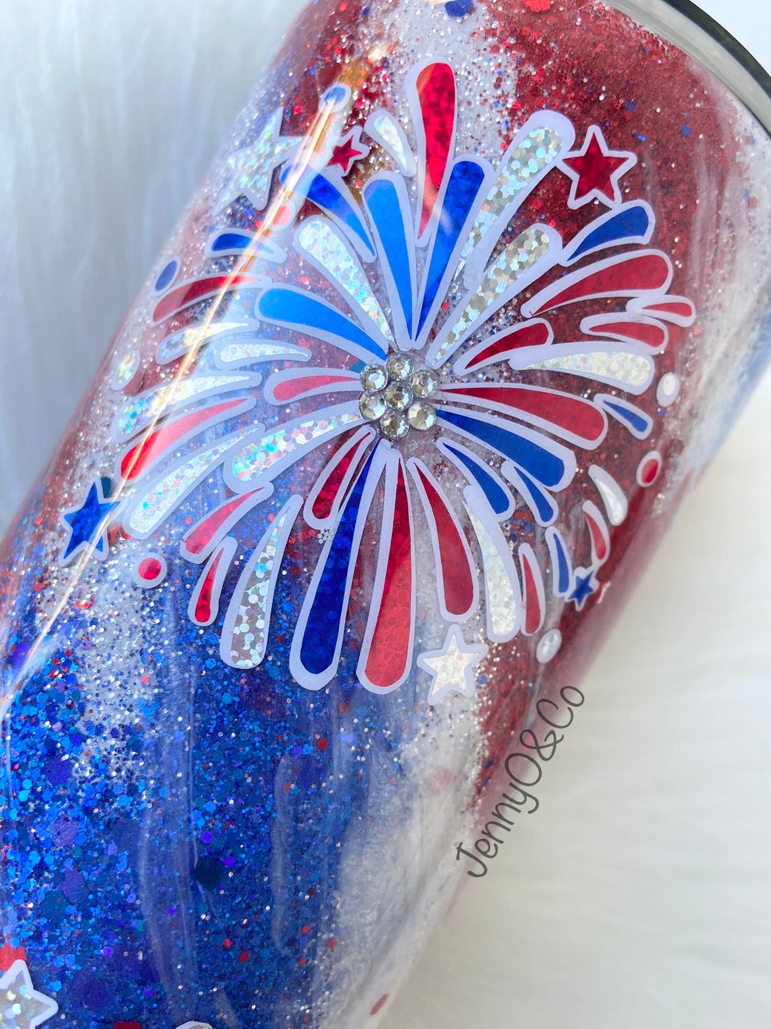 Fireworks Tumbler, Fireworks Cup, Fireworks Glitter Tumbler ...