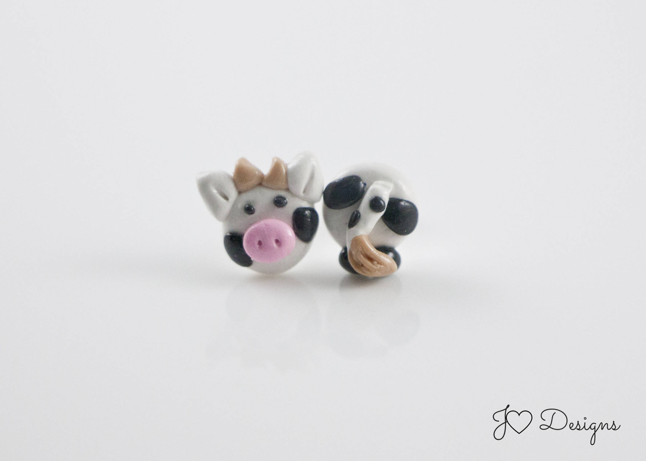Cow Studs Cow Earrings Cow Jewelry Cow Gift Animal Studs - Etsy