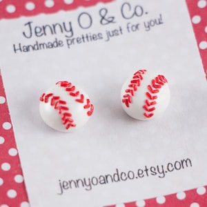 Baseball Earrings, Baseball Studs, Baseball Stud Earrings, Baseball Mom ...