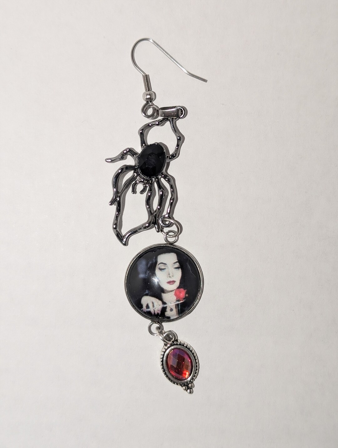 Gothic Morticia Inspired Earrings, Available in Gauges Sizes 6mm-30mm ...