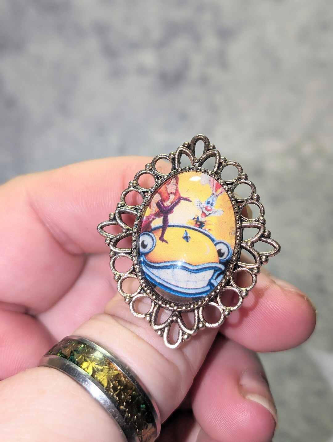 Jessica Rabbit and Roger Rabbit Inspired Ring - Etsy