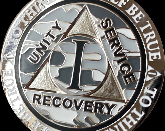 1 2 3 4 or 5 Year AA Medallion Elegant Black and Gold and | Etsy