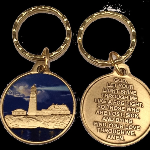 Lighthouse Keychain - Etsy