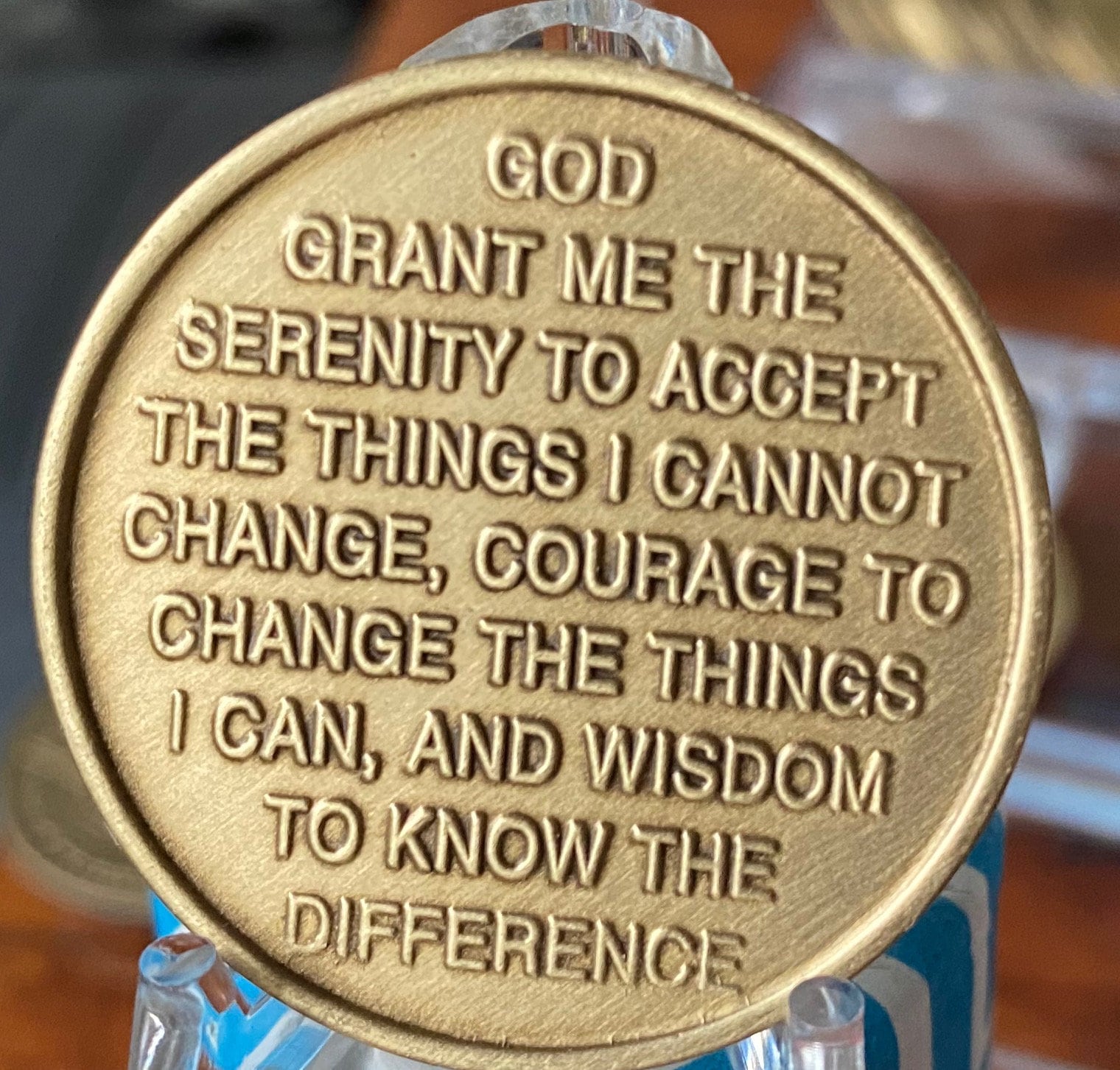 Starfish on Beach One Day at A Time Medallion Serenity Prayer Chip - Etsy