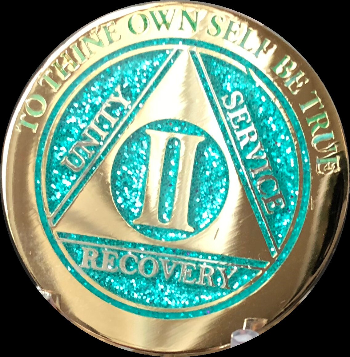 1 2 3 4 5 6 7 8 9 10 Year AA Medallion Elegant Aqua Glitter Gold and ...
