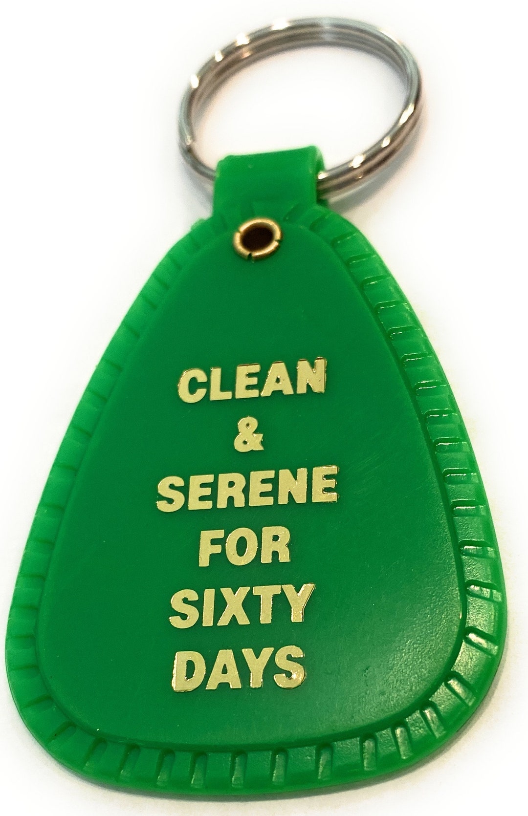 NA 60 Day Clean Time Keytag Orange Color Sixty Days Keychain - Etsy