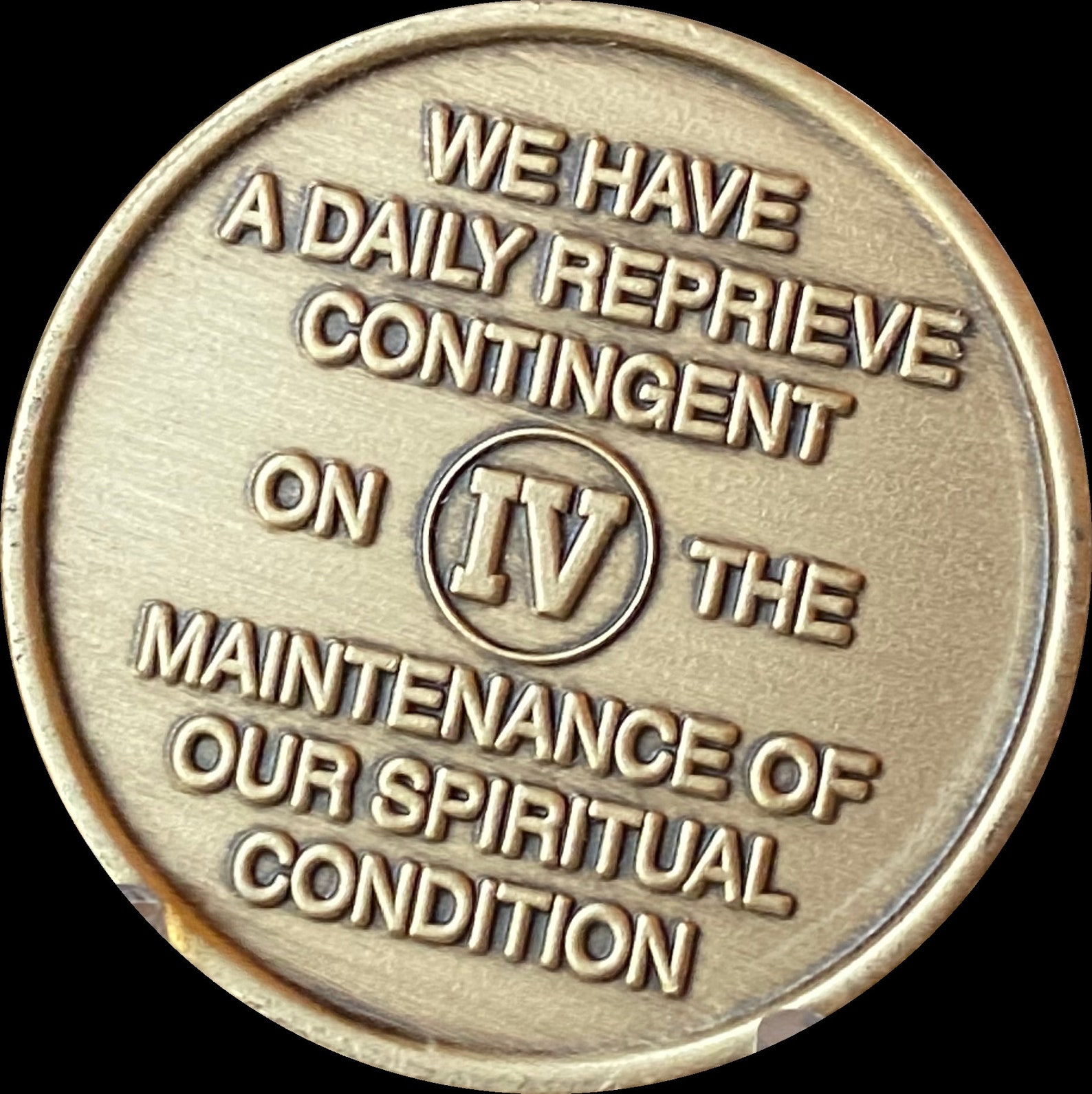 God's Will Daily Reprieve Freedom AA Medallion - Etsy