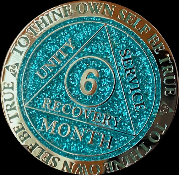 1 2 3 4 6 9 or 18 Month AA Medallion Reflex Aqua Glitter Gold - Etsy